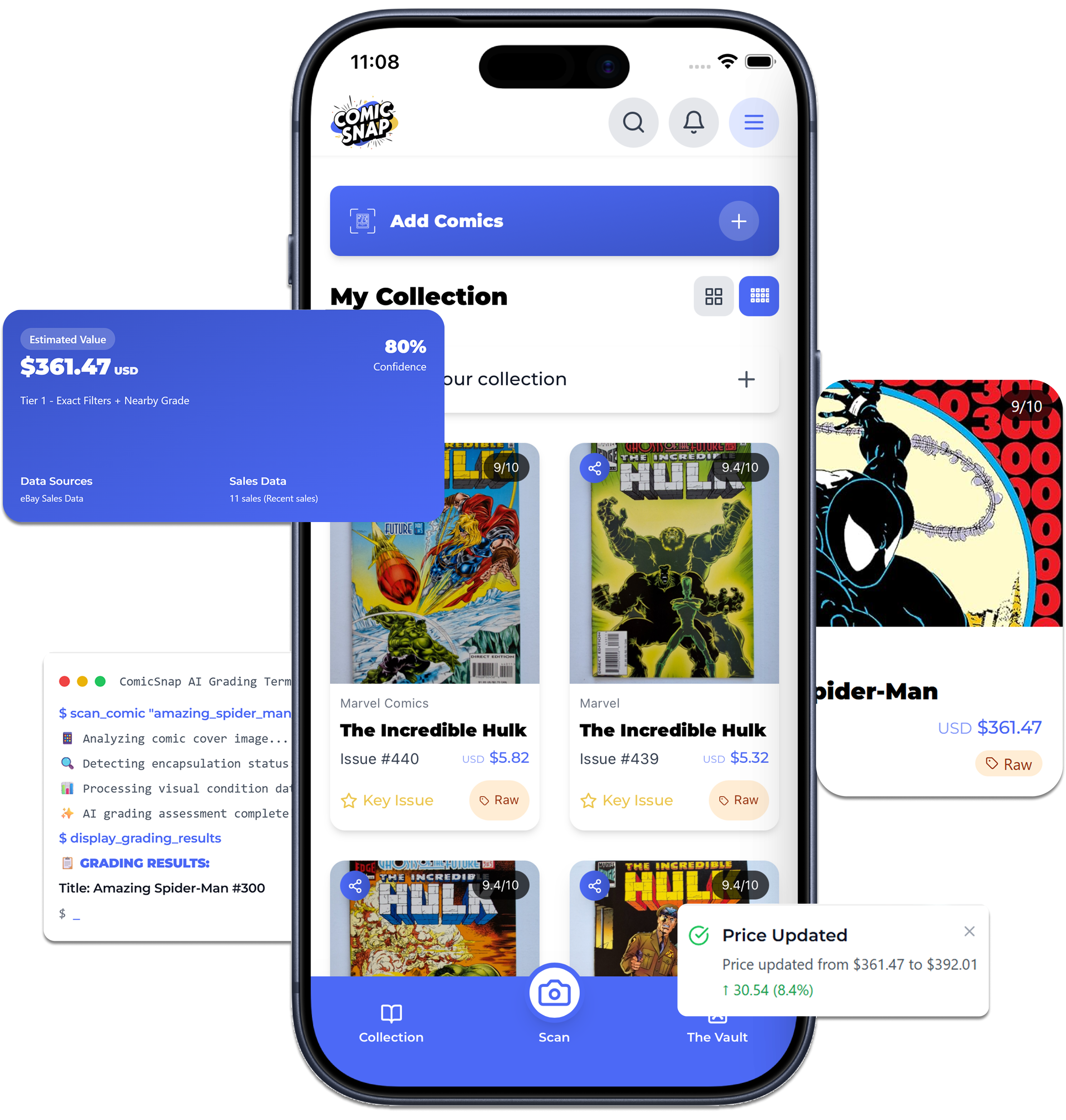 ComicSnap | AI Comic Book Grading & Pricing Tool